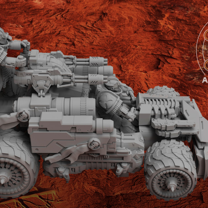 3D Printable ATV (All-terrain vehicle) by Atlan Forge