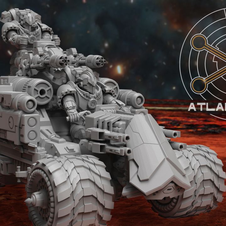 3D Printable ATV (All-terrain vehicle) by Atlan Forge
