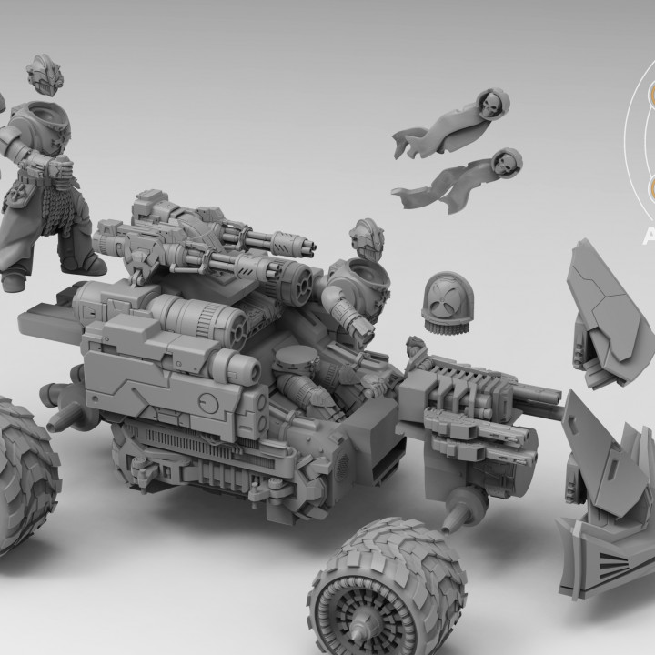 3D Printable ATV (All-terrain vehicle) by Atlan Forge