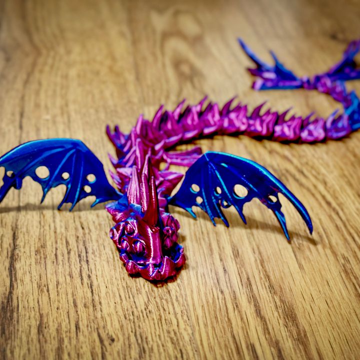 3D Print of ARTICULATED PUNK ABYSS DRAGON by dianegray