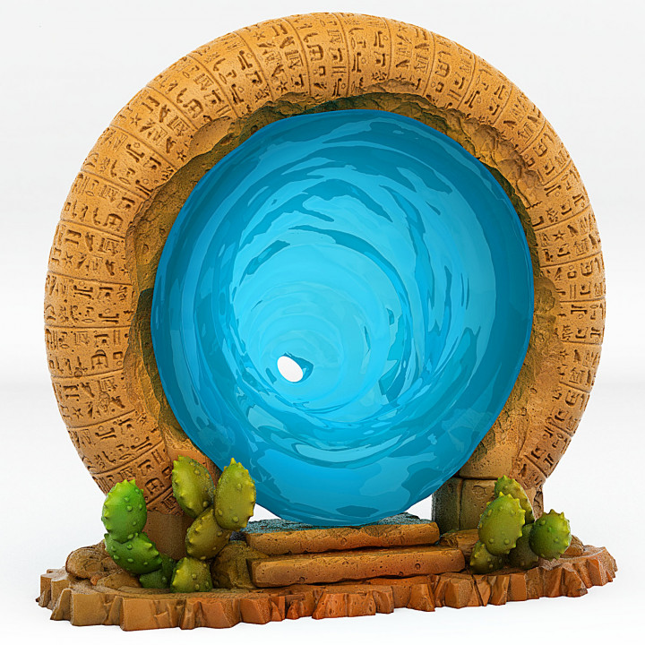 3D Printable EGYPTIAN PORTAL WITH ITS WATER VORTEX EFFECT by Fantastic ...