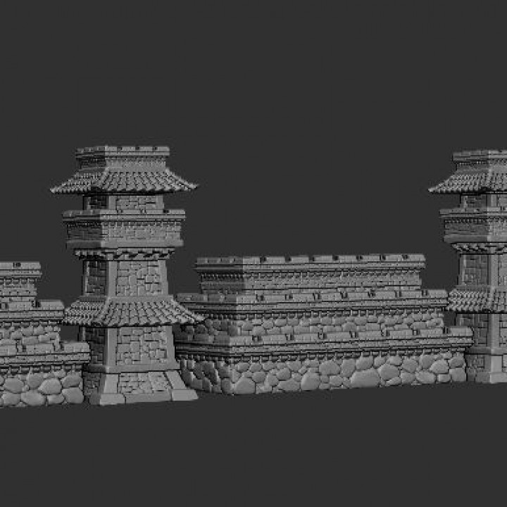 3D Printable Great Wall asset by Dandelion in Middle Earth
