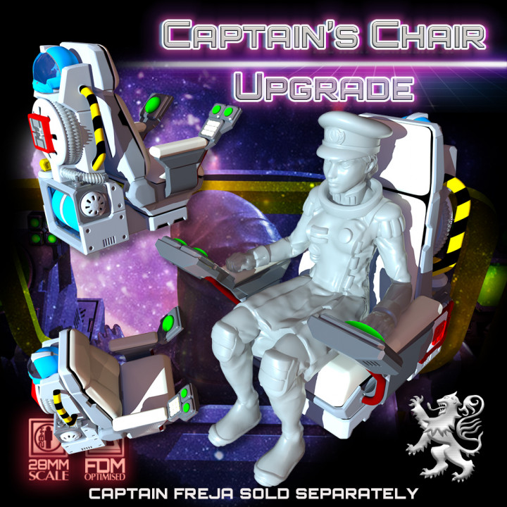 3D Printable Captain's Chair Upgrade by 2nd Dynasty