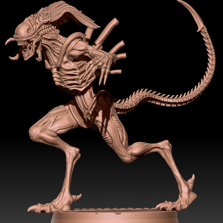 3D Printable Predalien by PostMortemNihiliEst