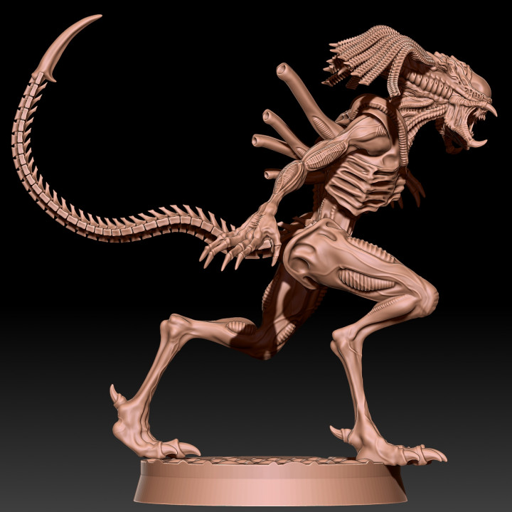 3D Printable Predalien by PostMortemNihiliEst