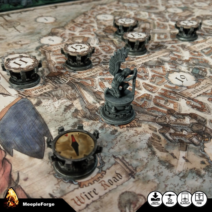 3D Printable Location Tokens and Free Company Marker Compatible with ...