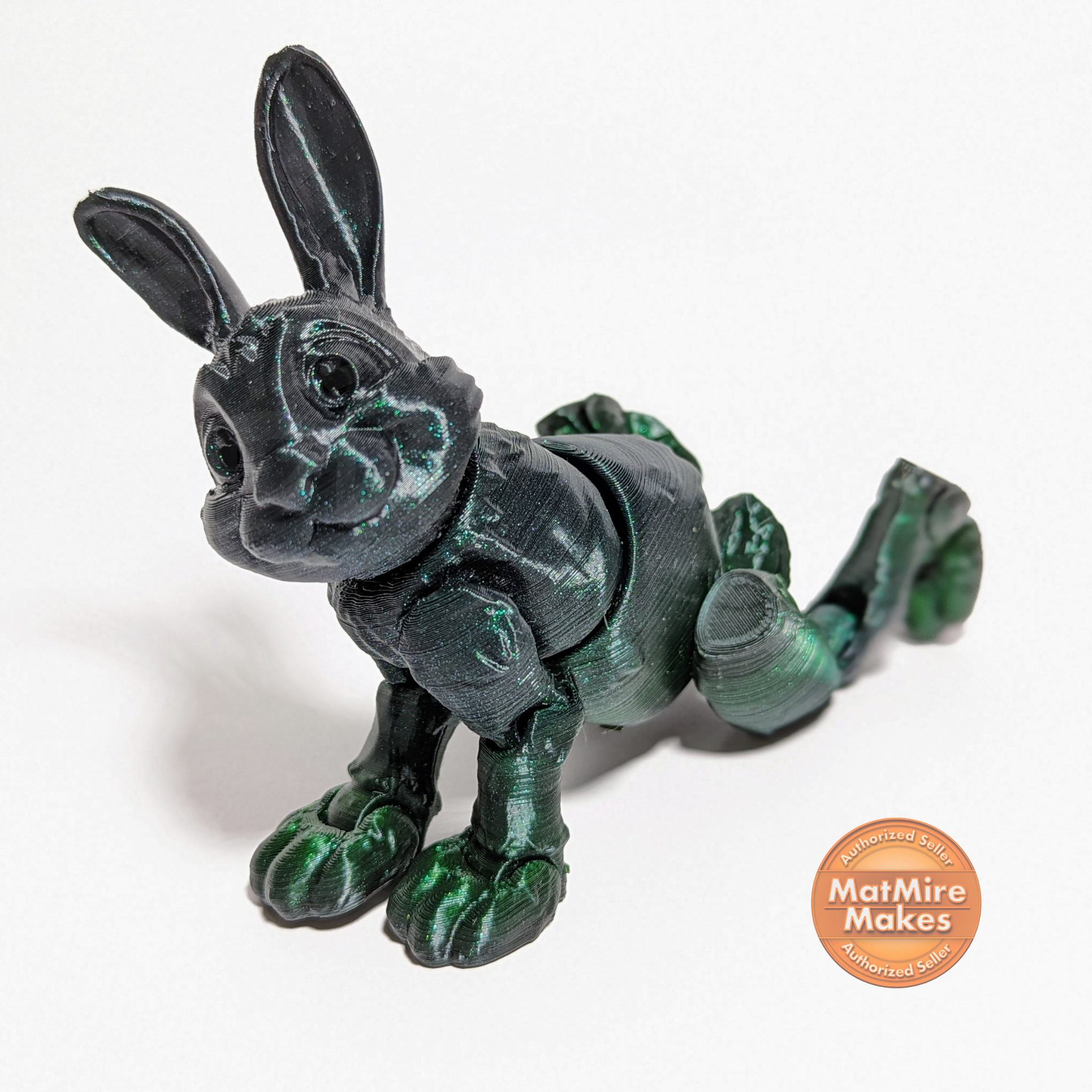 3D Printable Bunny Rabbit Articulated figure, Print-In-Place, Cute ...