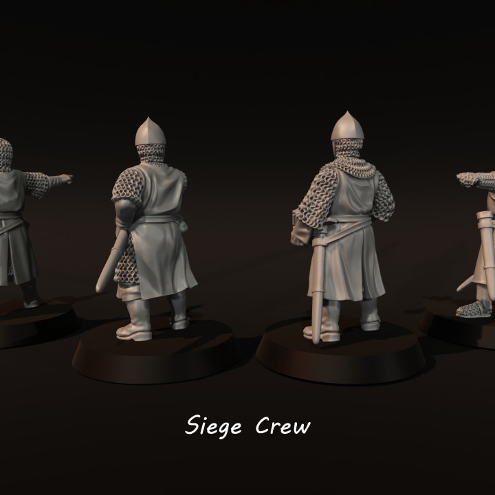 3D Printable Siege Crew by Medbury Miniatures
