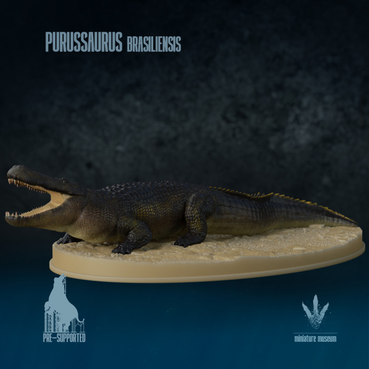 3D Printable Purussaurus brasiliensis : The Giant Crocodile by ...