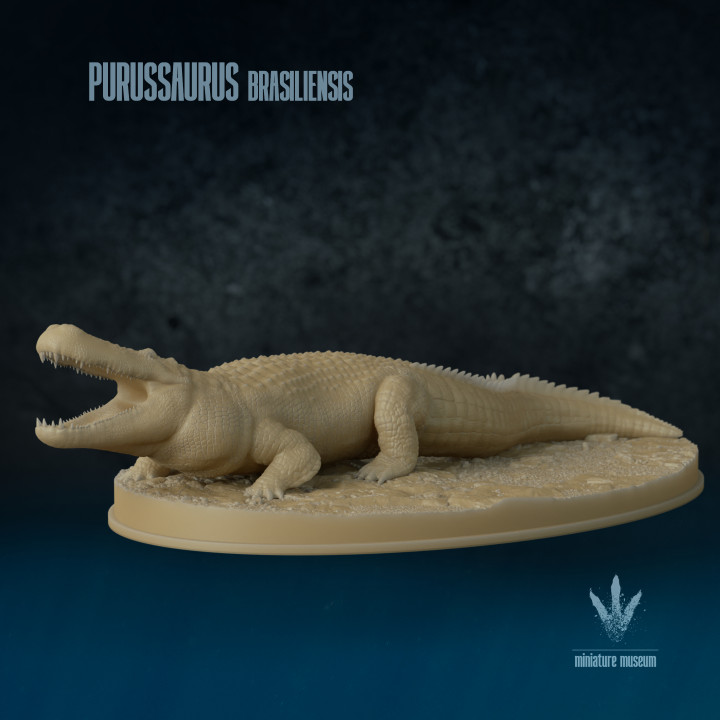3D Printable Purussaurus brasiliensis : The Giant Crocodile by ...