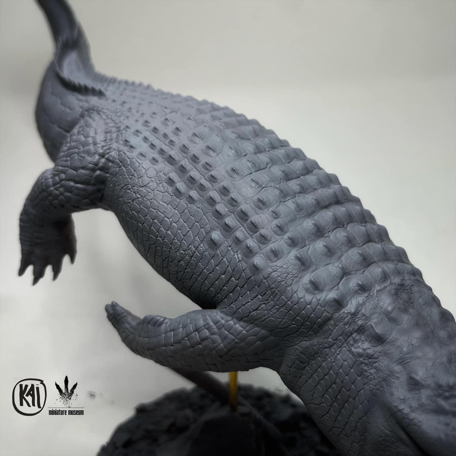 3D Printable Purussaurus brasiliensis : Swimming by Miniature Museum