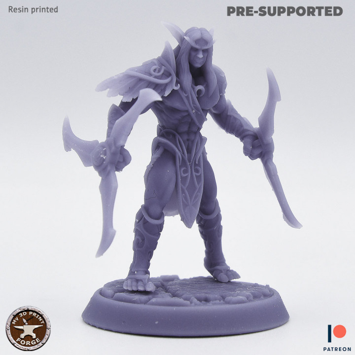 3D Printable Night Elves Sentinels three models by My3DPrintForge