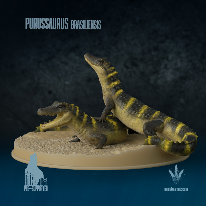 3D Printable Purussaurus brasiliensis : Tiny Giants by Miniature Museum
