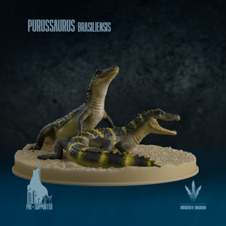 3D Printable Purussaurus brasiliensis : Tiny Giants by Miniature Museum
