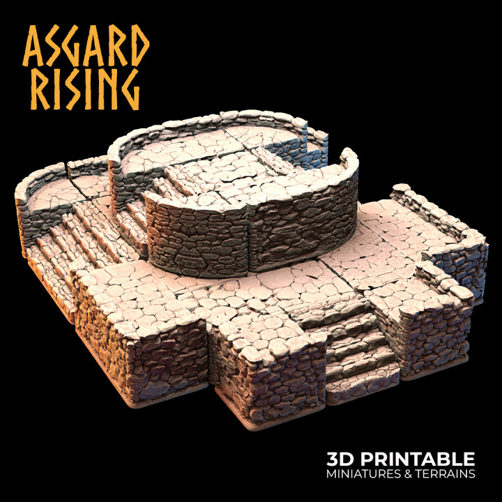 3D Printable Stone Foundation /Terrain/ /Pre-supported/ by Asgard ...