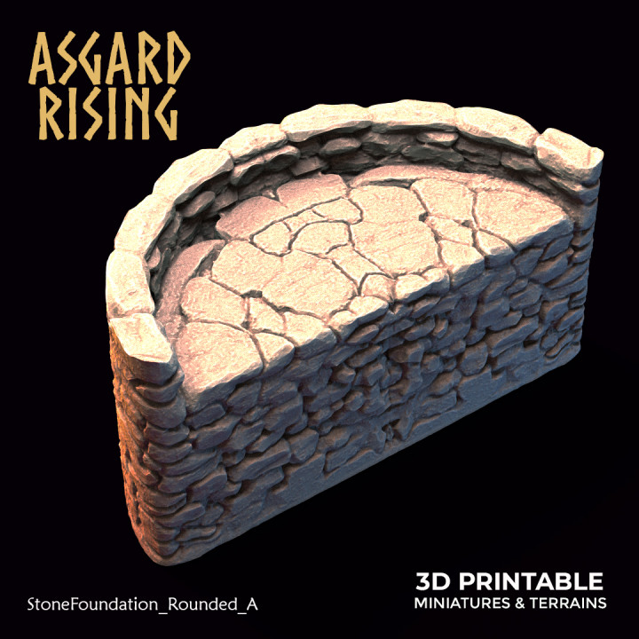 3D Printable Stone Foundation /Terrain/ /Pre-supported/ by Asgard ...