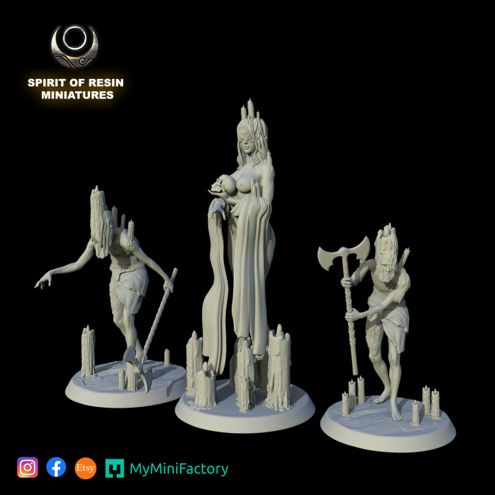3D Printable Light Queen & Light Servants by SOR3D