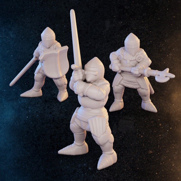 3D Printable 15mm - Complete Set - Late Medieval by Productions Diratia