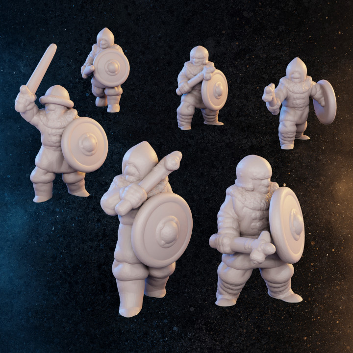 3D Printable 6mm - Complete Set - Late Medieval by Productions Diratia