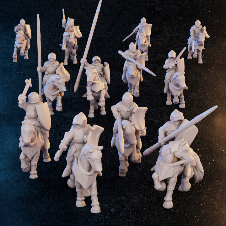 3D Printable 6mm - Complete Set - Late Medieval by Productions Diratia