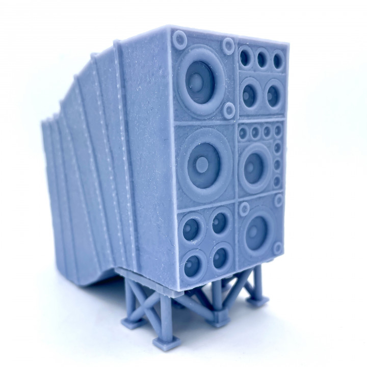 3D Printable Boom Box Speakers by Custom Miniature Maker