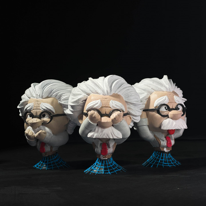 3D Printable Wisdom Einstatues (Kikazaru) by Stlflix