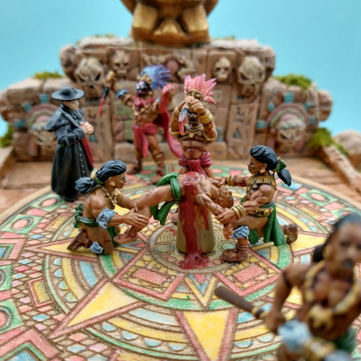 3D Print of Aztec Sacrifice by groblugin