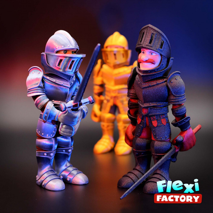 3D Printable Public Release: Flexi Factory Knight by Flexi Factory