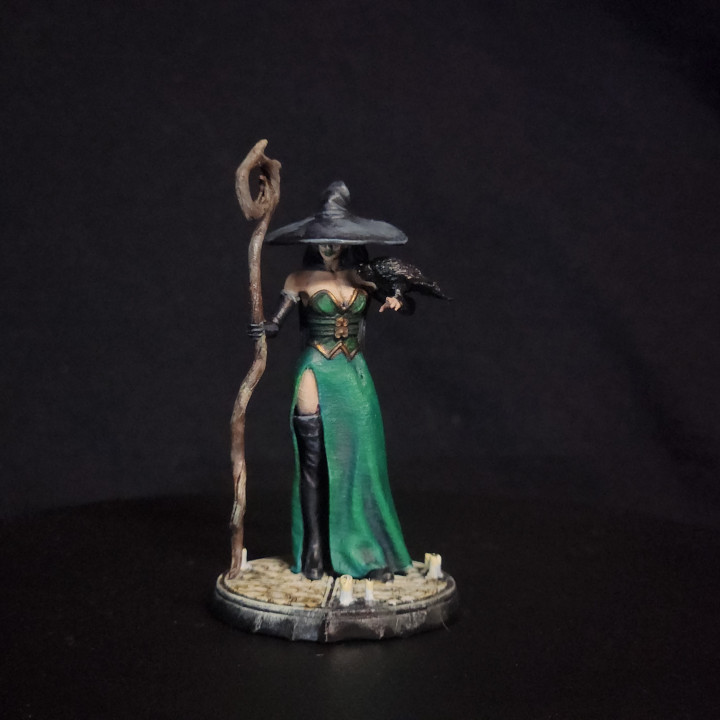 3D Print of Azora the Witch (2 sizes included) by Tscogg