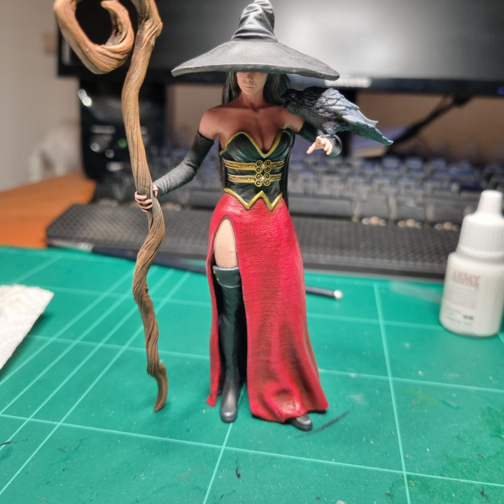 3D Print of Azora the Witch (2 sizes included) by Kbrauner