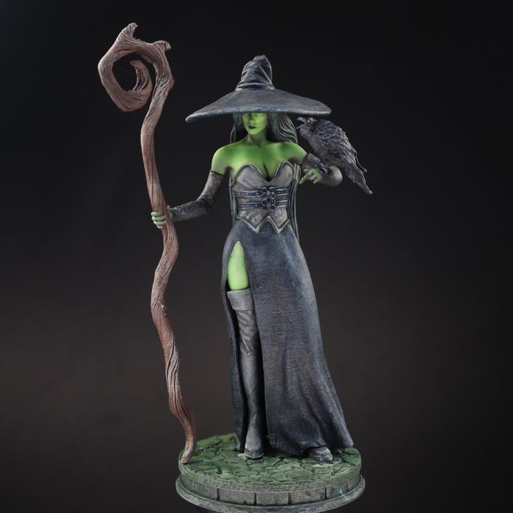 3D Print of Azora the Witch (2 sizes included) by dannnnnn