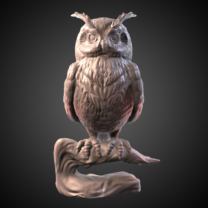 3D Printable Owl by Animals & Creatures Minis