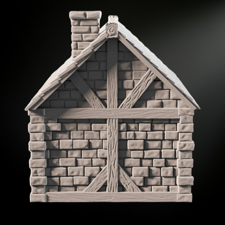 3D Printable Medieval Cottage House 5 by WargamesCo