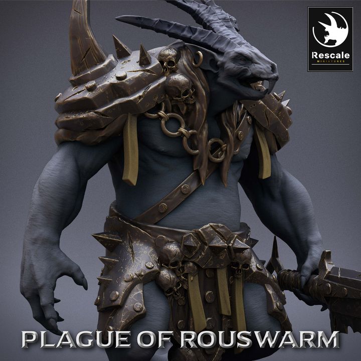 3D Printable Heavy Rat Stand by Rescale Miniatures