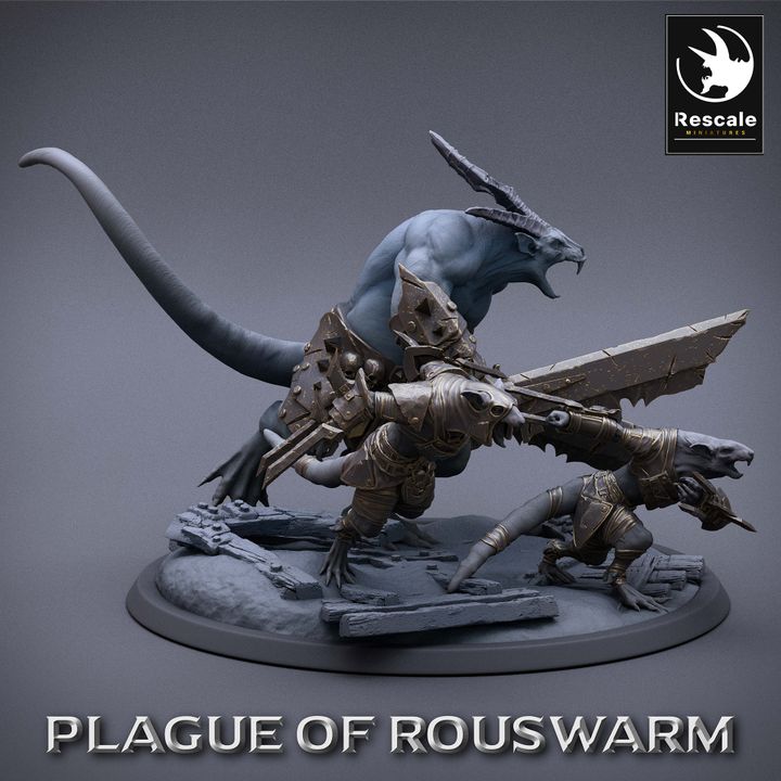 3D Printable Heavy Rat Crew by Rescale Miniatures