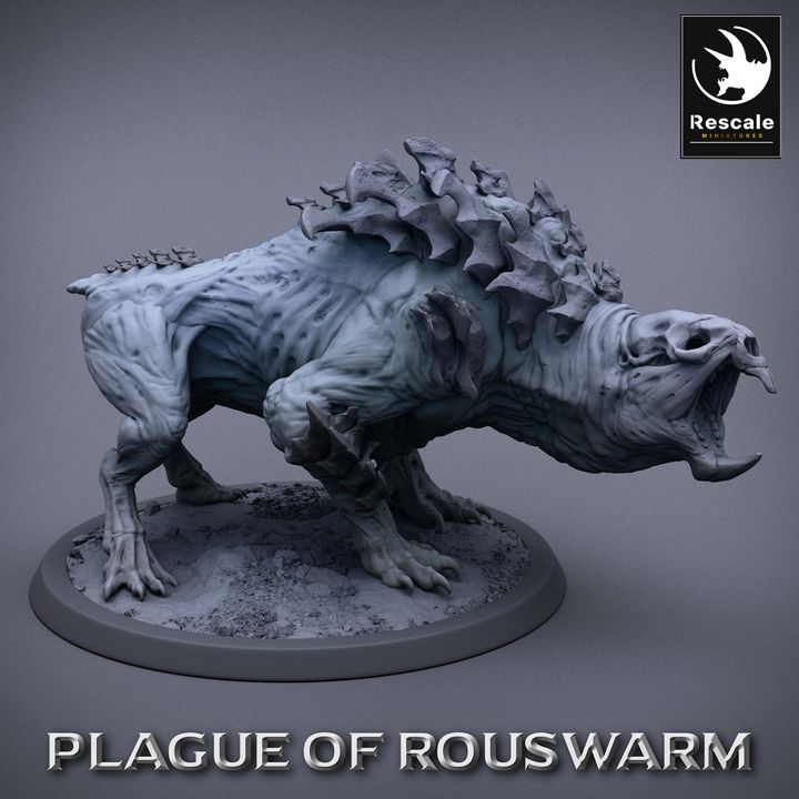 3D Printable Pack Rats Rider Unmounted Wild by Rescale Miniatures