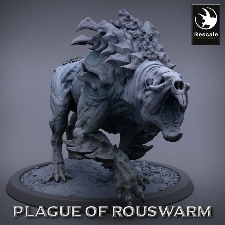 3D Printable Pack Rats Rider Unmounted Wild by Rescale Miniatures