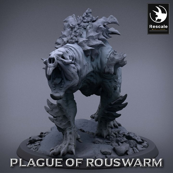 3D Printable Pack Rats Rider Unmounted Wild by Rescale Miniatures