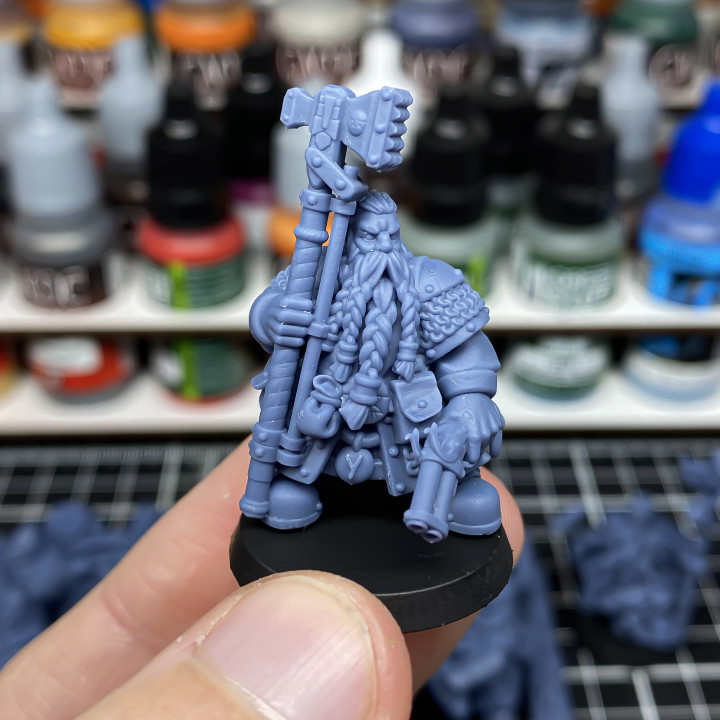 3D Printable Dwarf Engineers - Highlands Miniatures by Highlands Miniatures