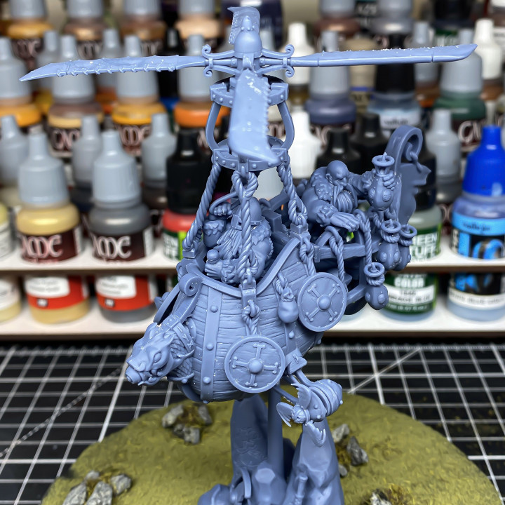 3D Printable Dwarf Flying Machine - Highlands Miniatures by Highlands ...