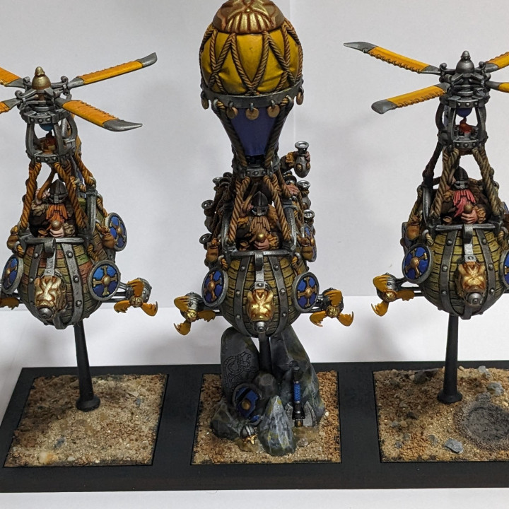 3D Print of Dwarf Flying Machine - Highlands Miniatures by neilsenik