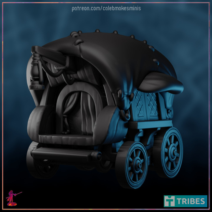 3D Printable Merchants' Wagon [PRE-SUPPORTED] | Bronze Elf Series (2023 ...