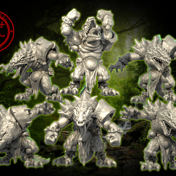 3D Printable TORCHLIGHT "RAZORSCALE RIPPERS" by Torchlight Models