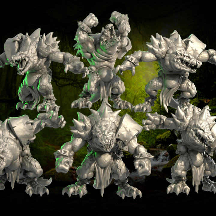 3D Printable TORCHLIGHT "RAZORSCALE RIPPERS" by Torchlight Models