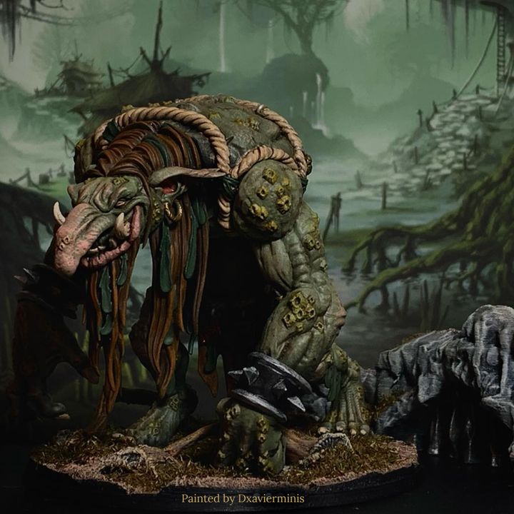 3D Printable Giant Swamp Troll (Faldorn Goblins) by Artisan Guild