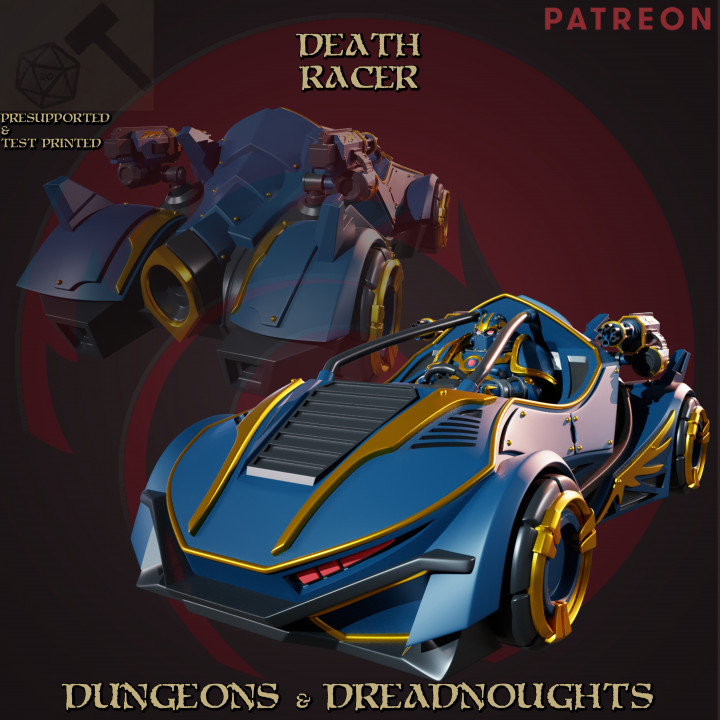 3D Printable Death Racer - Grimdark War Car - 5e by Dungeons and ...