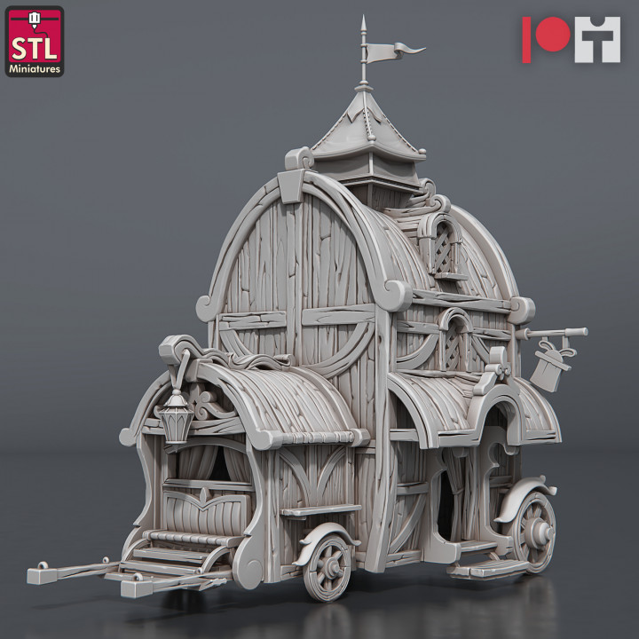3D Printable Carnival Set Vol 2 by STL Miniatures