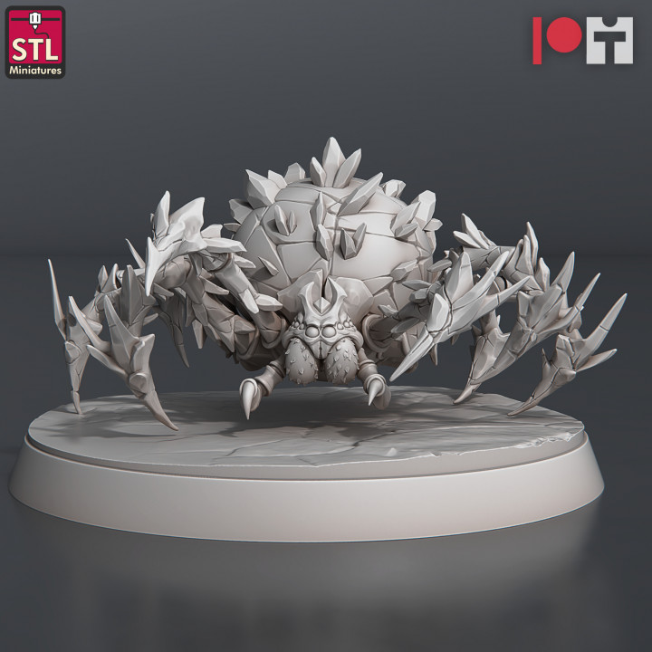 3D Printable Ice Spiders by STL Miniatures