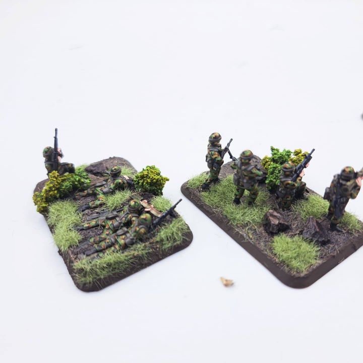 3D Printable 10/15mm US Infantry Company (1980s) with M16s, M249 SAW ...