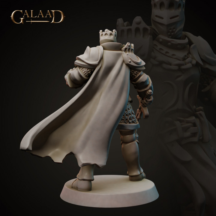 3D Printable King Armor Knight by Galaad Miniatures